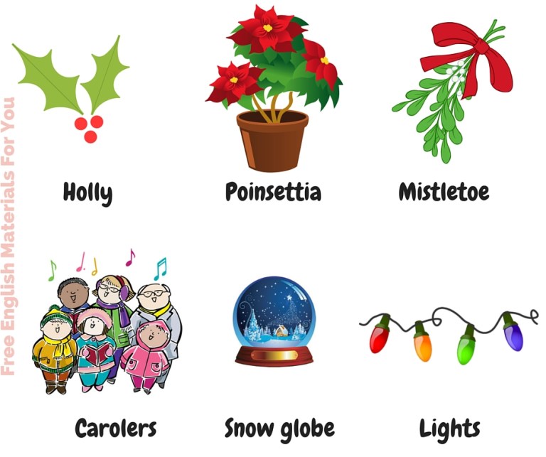 Christmas – Visual Vocabulary – Free English Materials For You