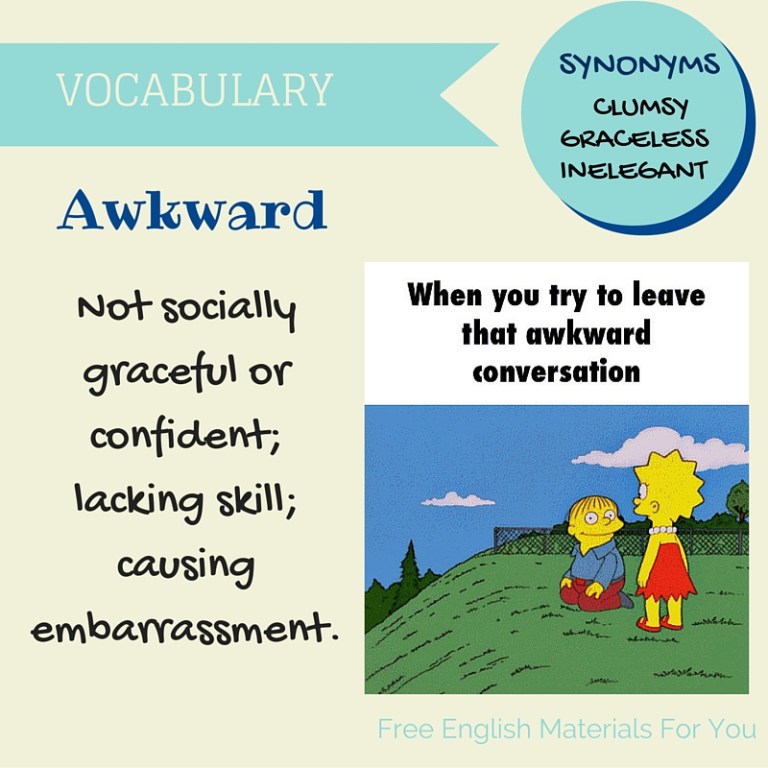 “Awkward” – What does it mean? – Free English Materials For You