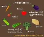 Vegetables – Visual vocabulary 8 – Free English Materials For You